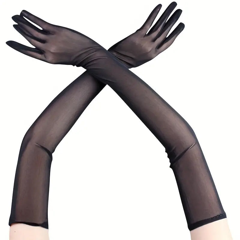 Long Sheer Mesh Opera Gloves – LEGGSBEAUTIFUL