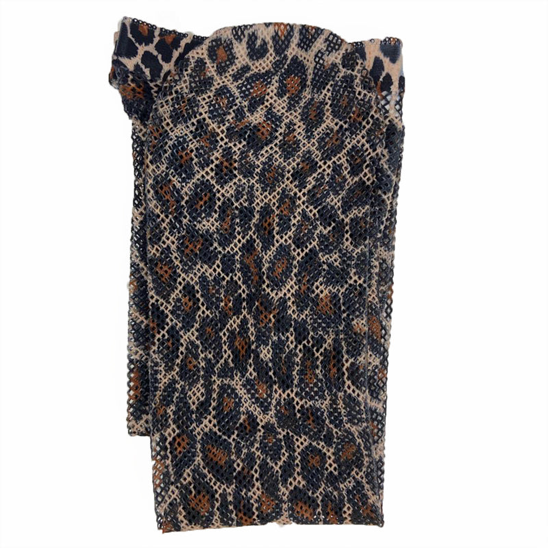 Pamela Mann Plus Size Leopard Print Fishnet Tights-Leggsbeauiful ...